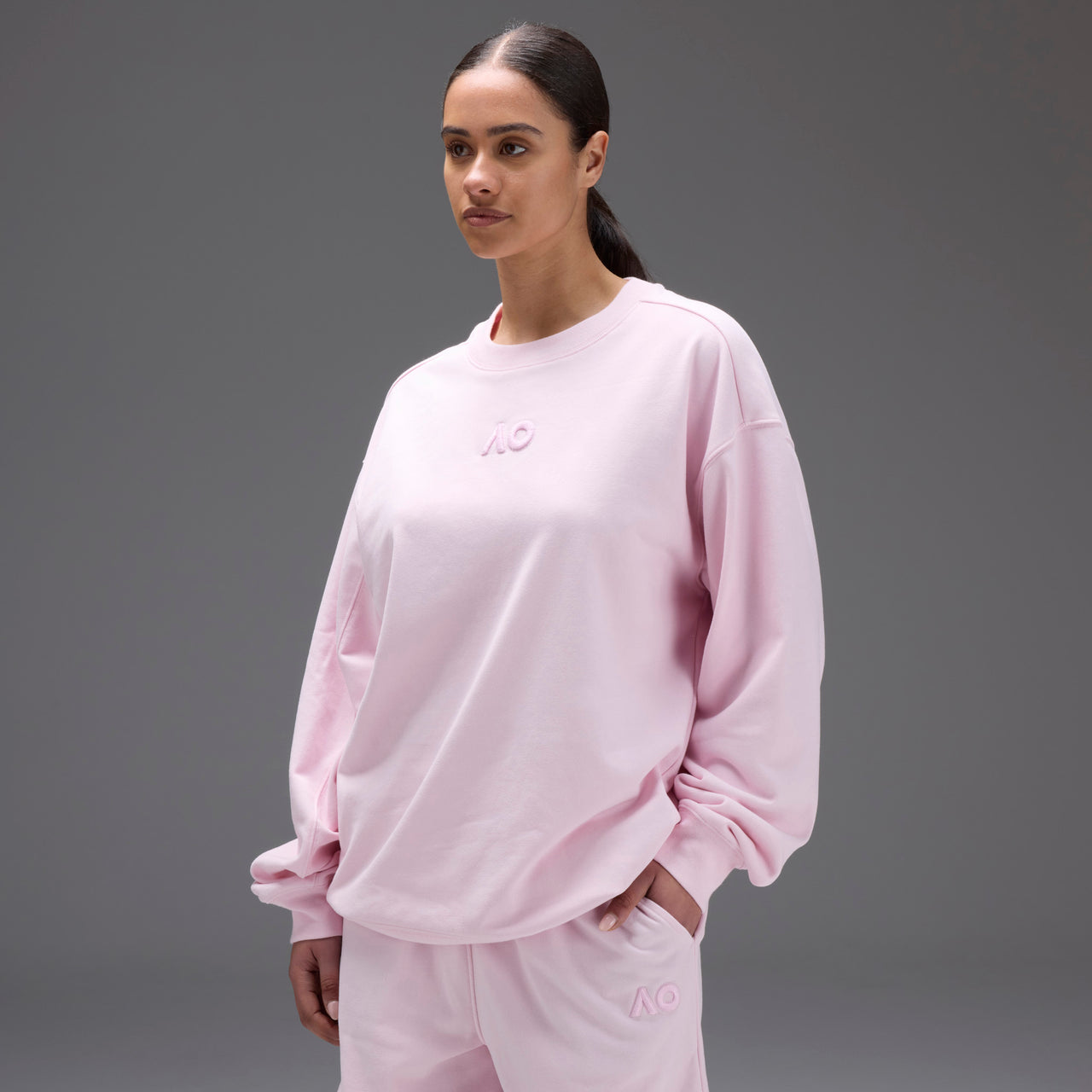 Unisex Australian Open Crewneck Sweatshirt Pink – AO Official Store